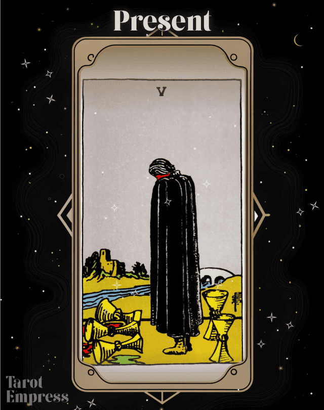 5 of Cups Present: Upright & Reversed Meaning [Explained]