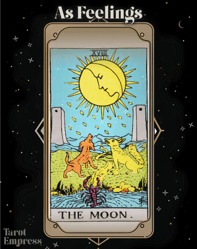 The Moon as Feelings: Reversed & Upright (How Someone Feels About You)