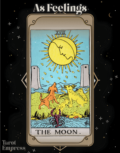 The Moon as Feelings: Reversed & Upright (How Someone Feels About You)