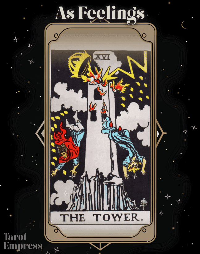 The Tower as Feelings: Reversed & Upright (How Someone Feels About You)